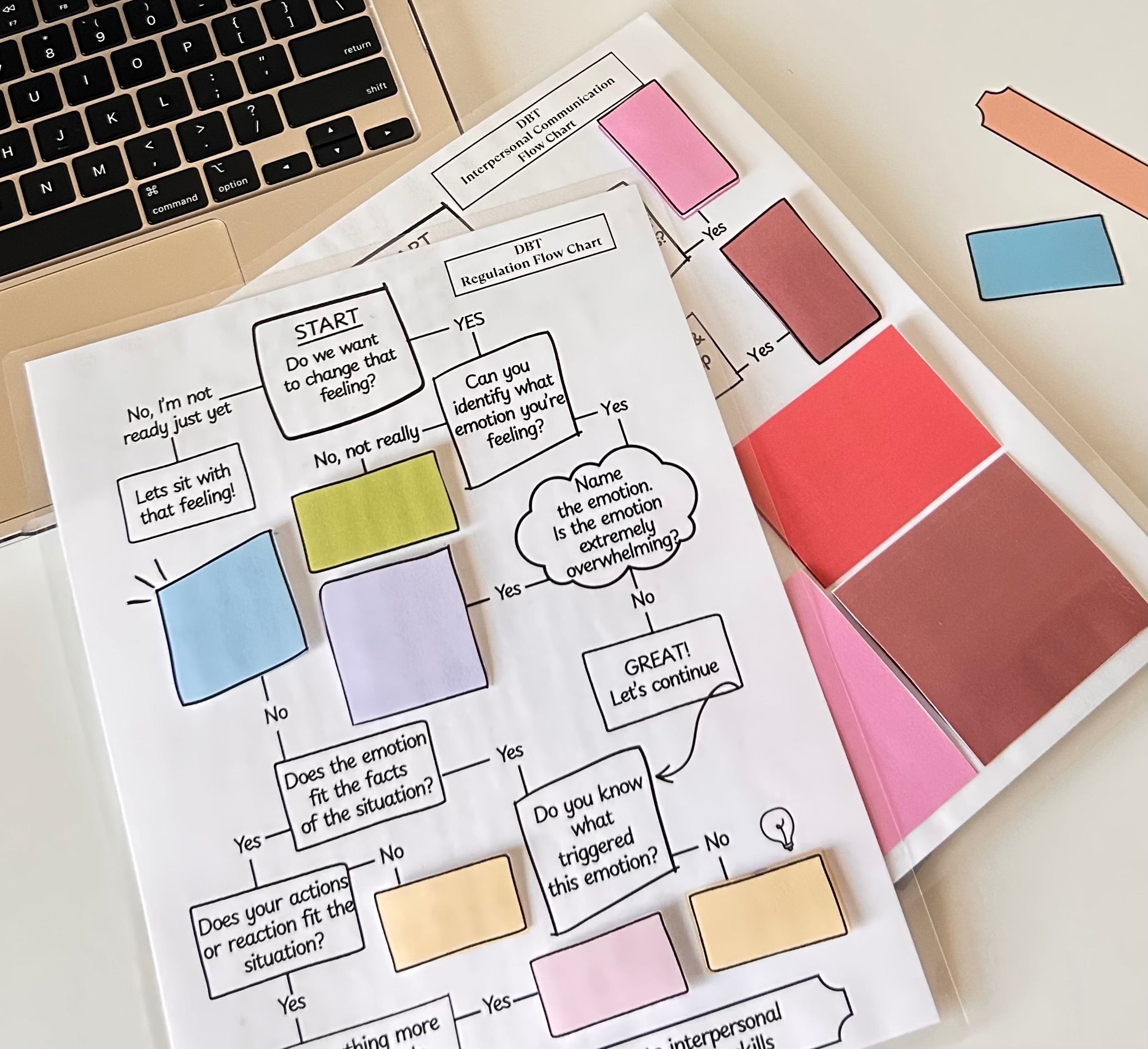 DBT Flow Chart: Regulation & Interpersonal Communication (Digital) – MelmSif
